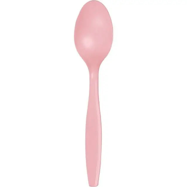 Classic Pink Plastic Spoons – Parte Haus