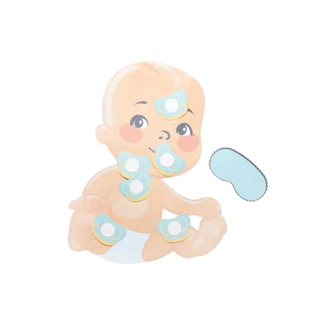 Beige Baby Shower Pin The Dummy Game – Parte Haus
